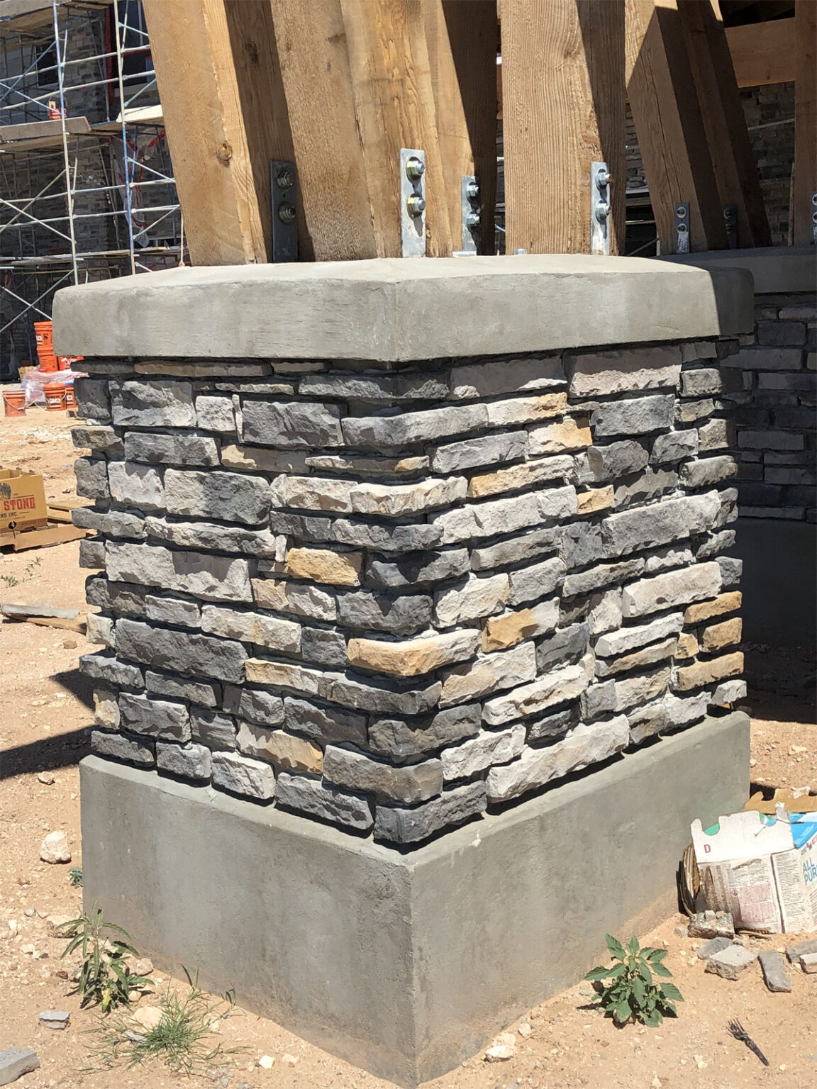 Midnight Sky Ledgestone Commercial Ext | Texas Stone Designs